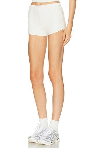 Eterne Mini Track Shorts - Bone