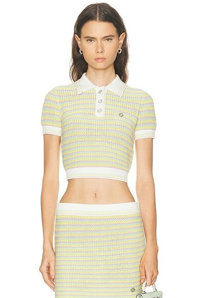 Casablanca Bourgeois Stripe Polo Shirt