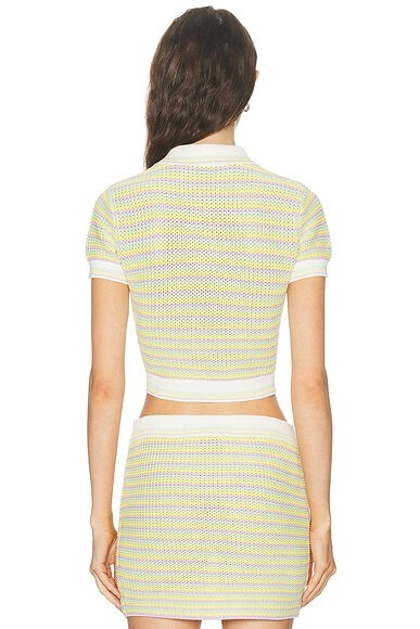 Casablanca Bourgeois Stripe Polo Shirt