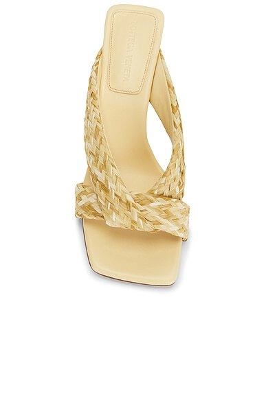 Bottega Veneta Riva Braided Raffia Mule Sandal