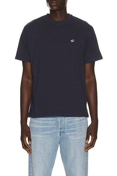 EDMMOND STUDIOS Duck Patch Tee - Plain Navy