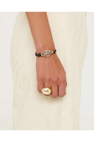 Éliou Mazu Bracelet With Resin Fish Motif - Green