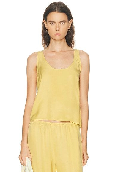 LESET Kim Scoop Tank Top - Soliel