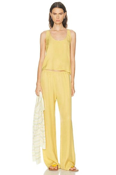 LESET Kim Scoop Tank Top
