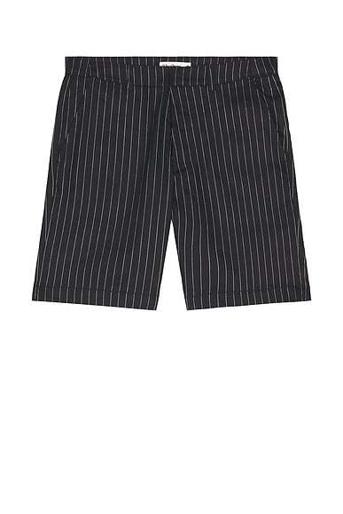 KHALHON Linen Stripe Club Shorts