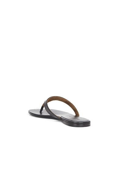 Khaite Archer Thong Sandal - Black