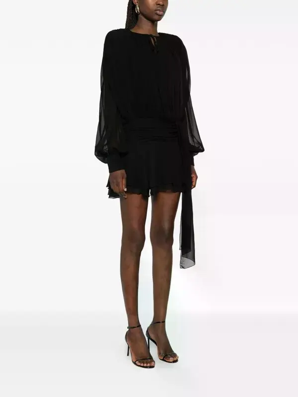 Giuseppe Di Morabito Tie Detail Long Sleeve Mini Dress