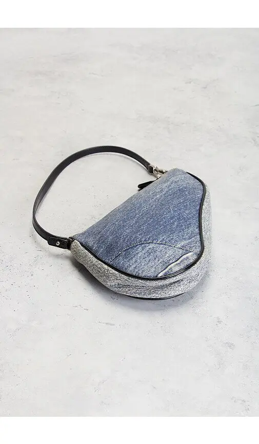 FWRD RENEW Dior Denim Saddle Bag