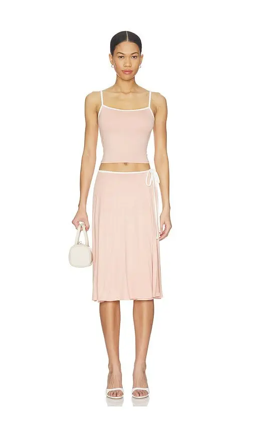 Free People Opal Skirt Set - Peach