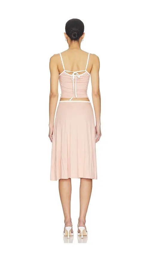Free People Opal Skirt Set - Peach