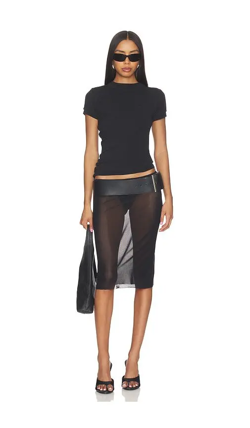 Alexander Wang Layered Short Sleeve Top