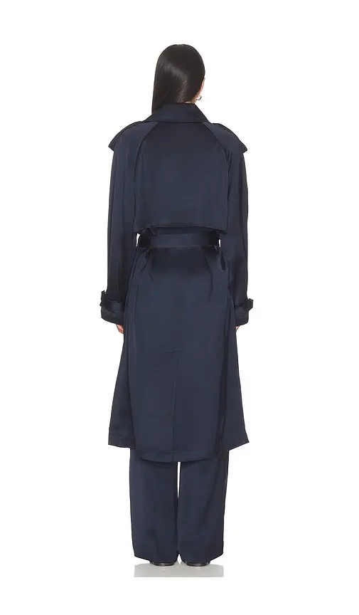 ANINE BING Rickie Maxi Trench - Navy