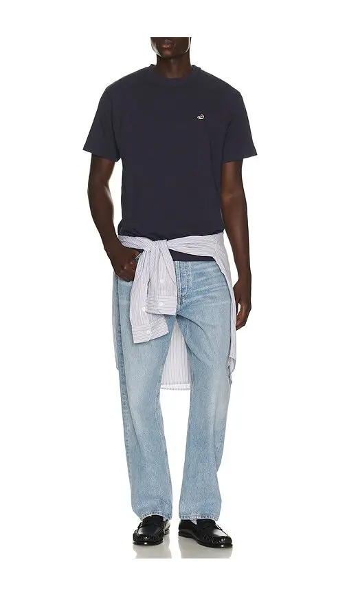 EDMMOND STUDIOS Duck Patch Tee In . Also - Navy
