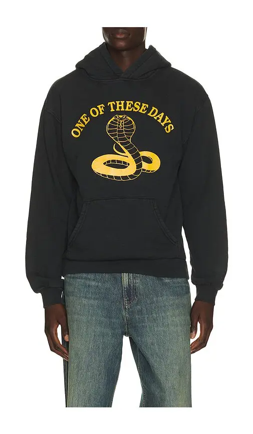 ONE OF THESE DAYS Cobra Pullover Hoodie - Black