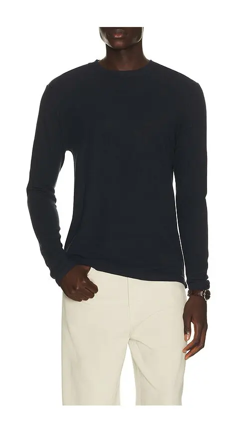 Nn07 Clive Waffle Knit Tee 3323 In . Also - Blue