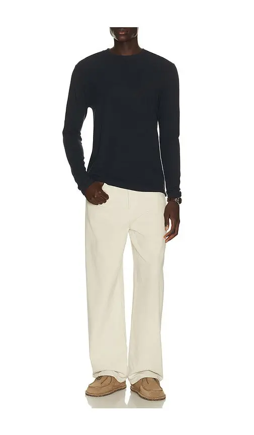 Nn07 Clive Waffle Knit Tee 3323 In . Also - Blue