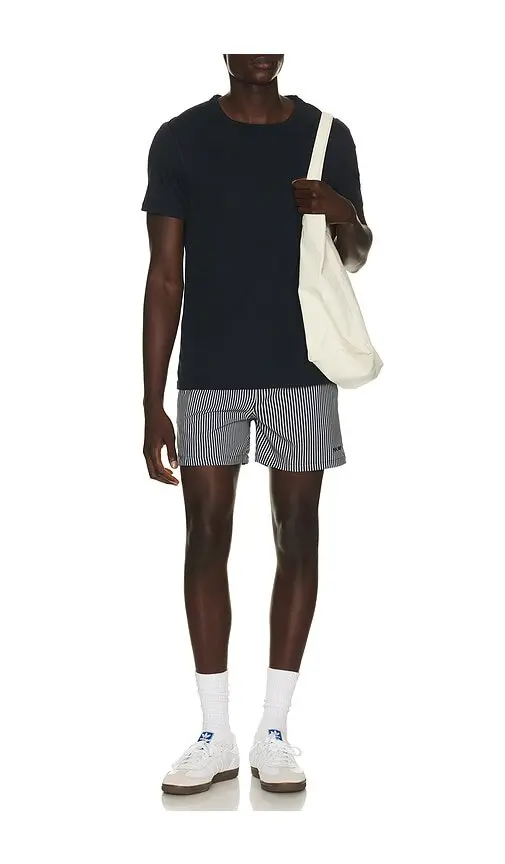 Nn07 Striped Holiday Shorts - Blue