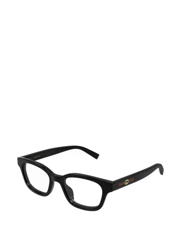Gucci Logo Detail Glasses - Black