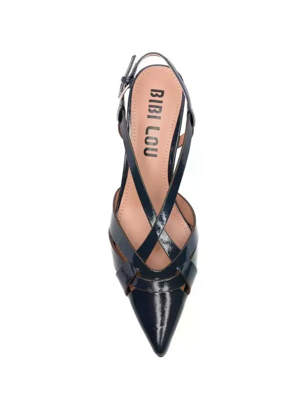BIBI LOU Nolia Leather Mules - Blue