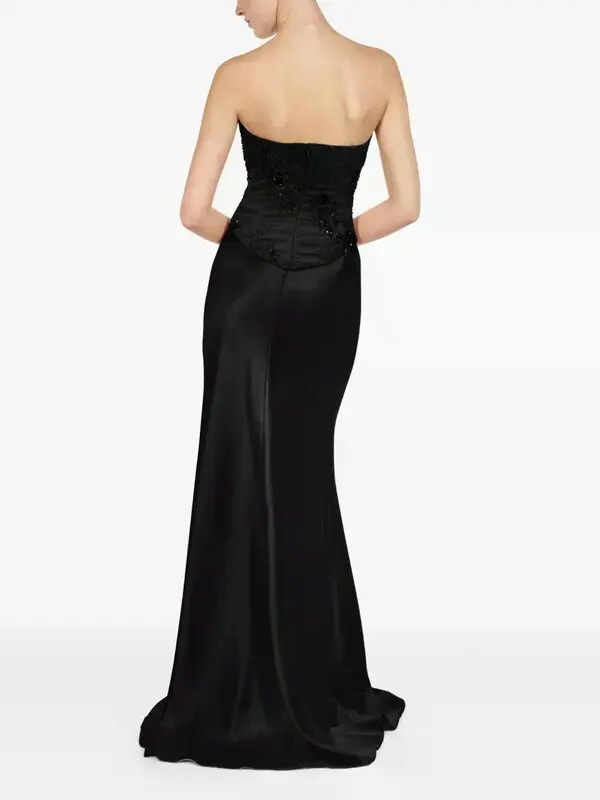 ALEXIA & ANTONIA Draped Maxi Skirt With Side Slit