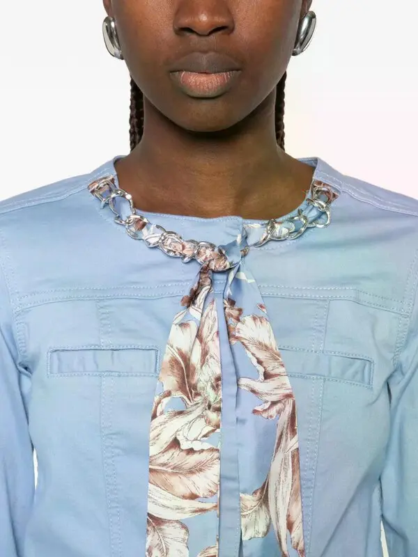 Liu Jo Floral Chain Trim Jacket