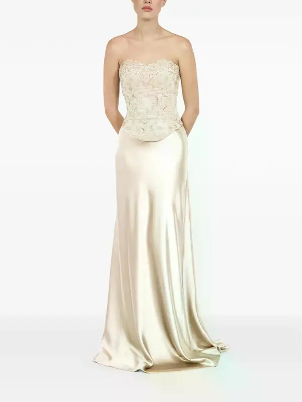 ALEXIA & ANTONIA Embellished Lace Corset