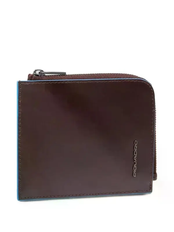 PIQUADRO Zipped Leather Wallet - Brown