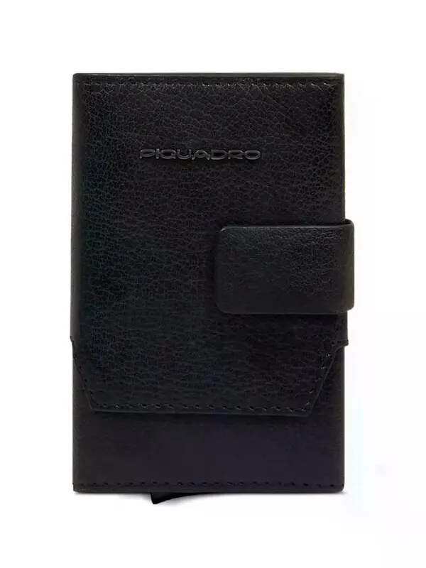 PIQUADRO Pop-up Leather Cardholder - Black