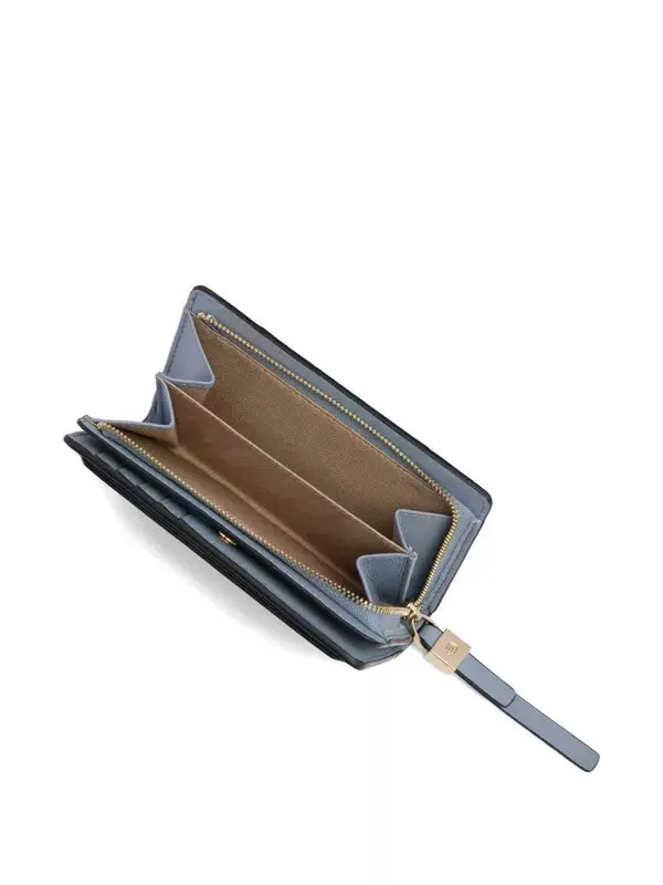 PIQUADRO Zip Closure Wallet - Blue