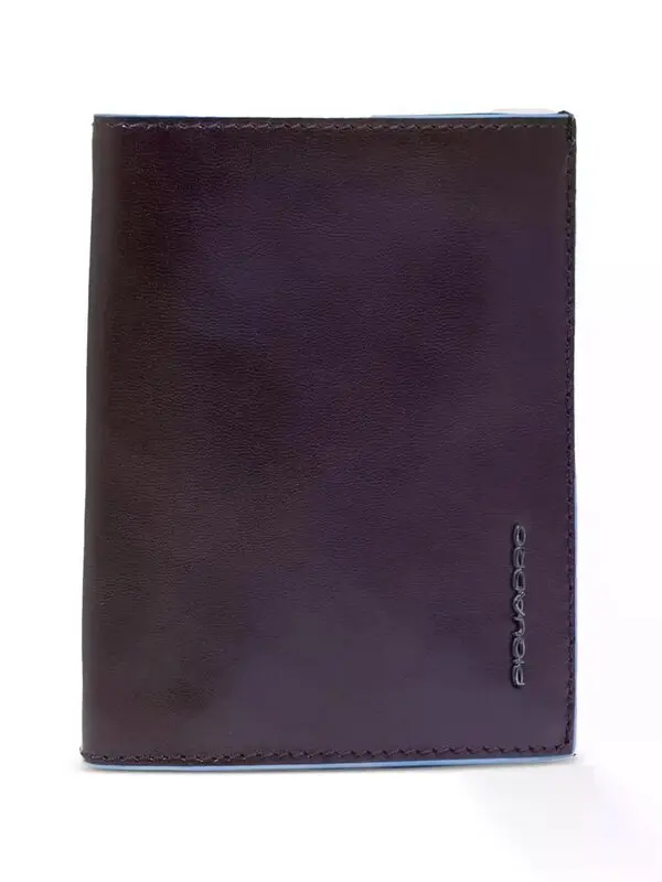 PIQUADRO Vertical Trifold Leather Wallet - Brown