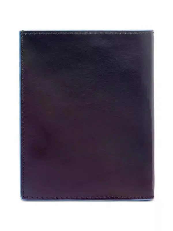 PIQUADRO Trifold Leather Wallet - Blue