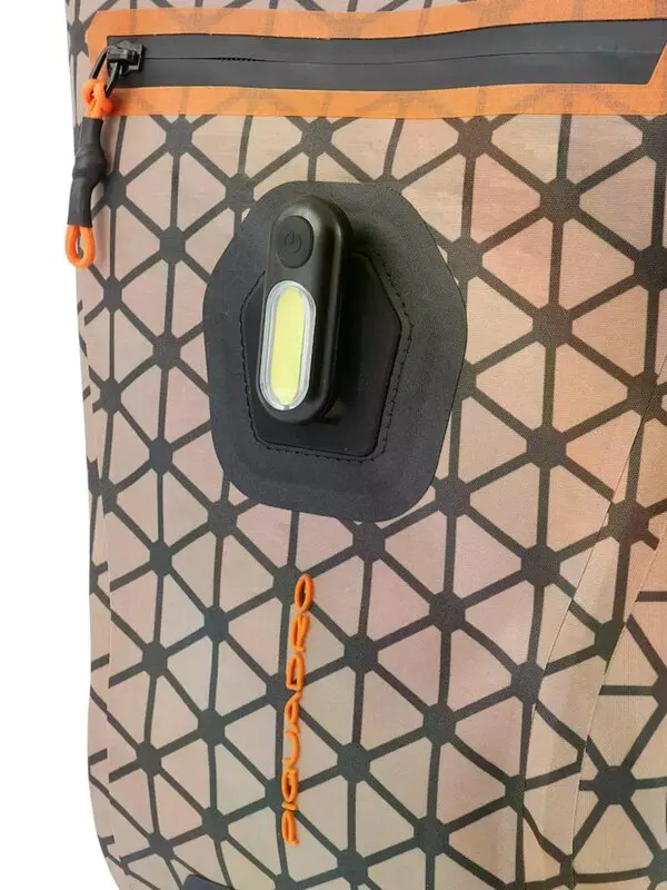 PIQUADRO Watertight Roll-top Backpack With Geometric Print