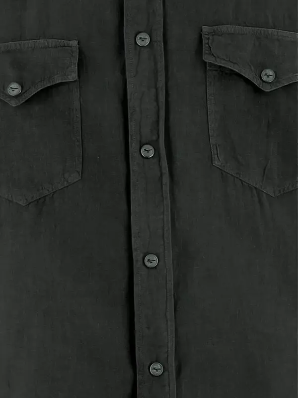 FINAMORE 1925 Flap-pocket Shirt - Grey