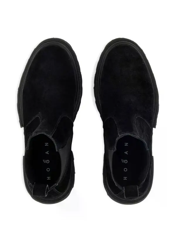 Hogan Elastic Suede Ankle Boots