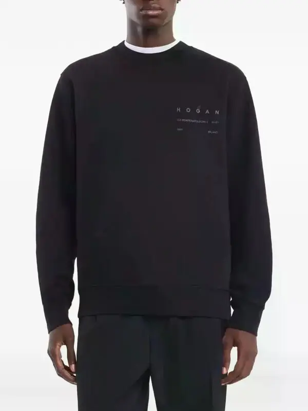 Hogan Round-neck Print Sweatshirt
