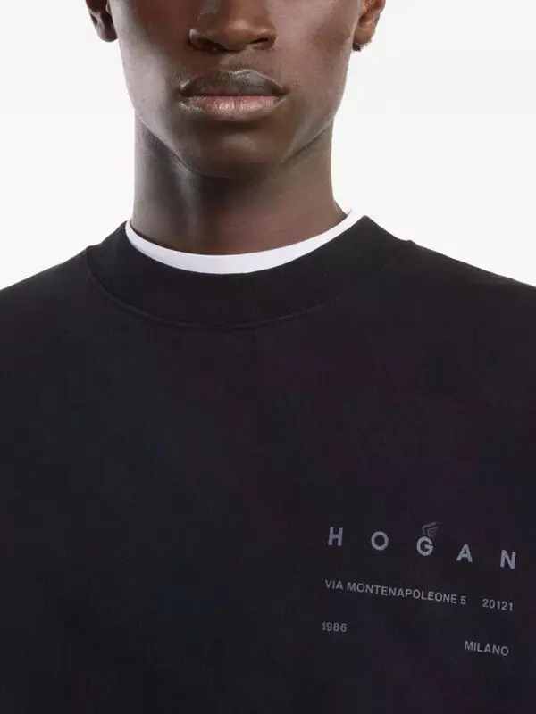 Hogan Round-neck Print Sweatshirt