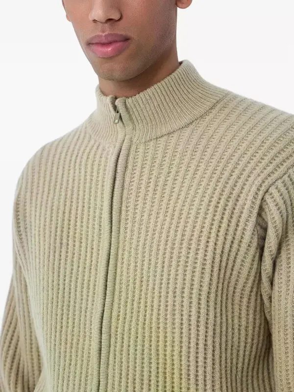 StÜssy Ribbed Knit Zip-up Cardigan