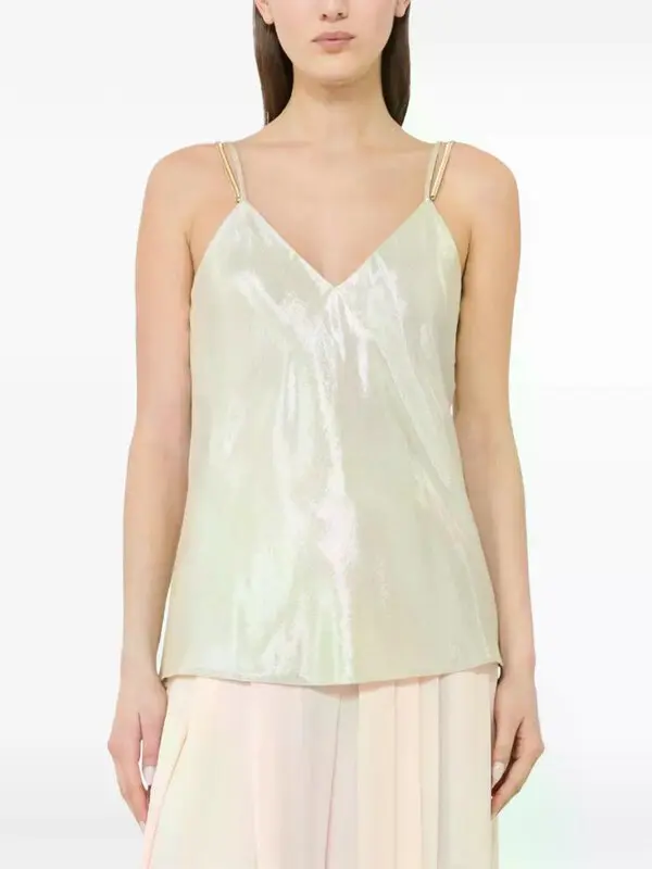 Max Mara V-neck Spaghetti Strap Top - Neutrals