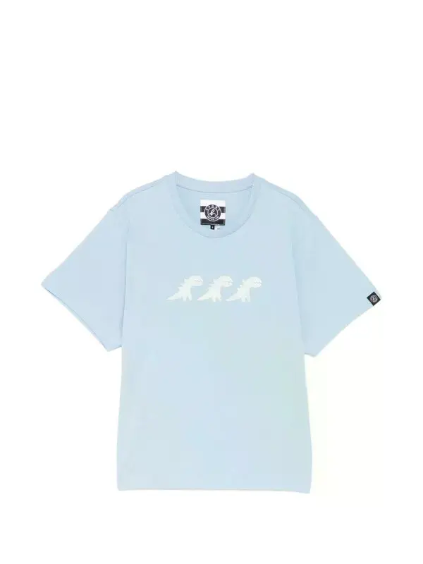 AGNES B. Applique Dino T-shirt - Blue