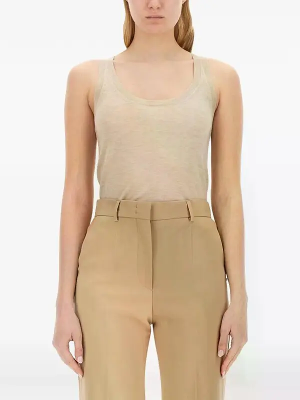 Max Mara Cashmere Racerback Tank Top