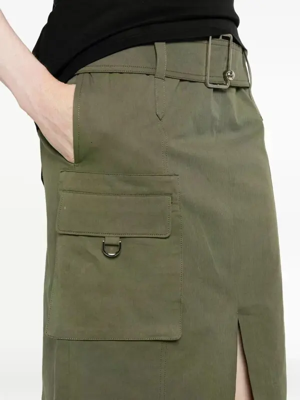 ISABELLE BLANCHE Belted Midi Skirt
