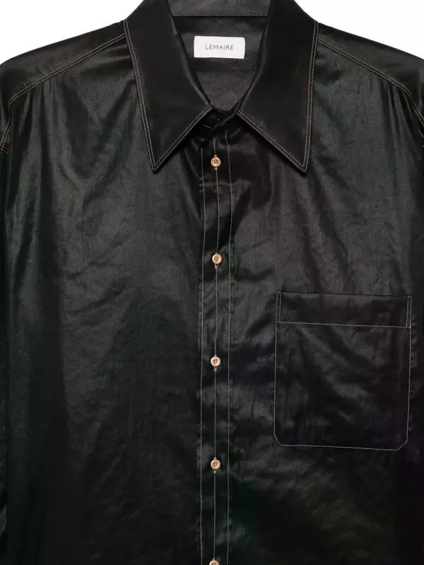 LEMAIRE Pocket Topstitching Shirt
