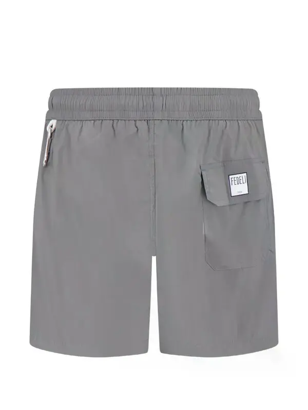 Fedeli Drawstring Swim Shorts - Grey