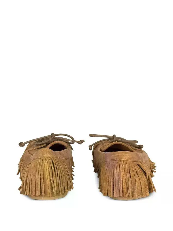 VIC MATIE Fringed Suede Loafers