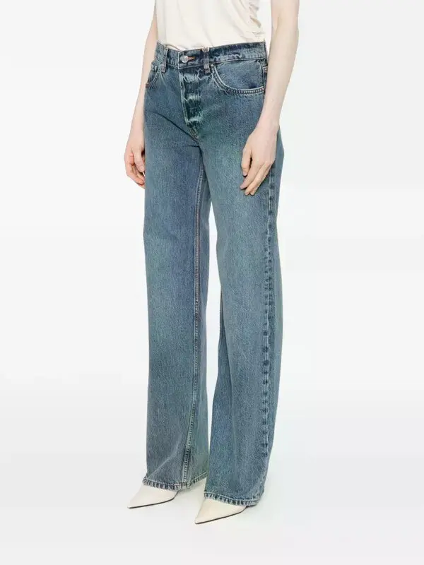 ANINE BING Button-fastening Straight Leg Jeans