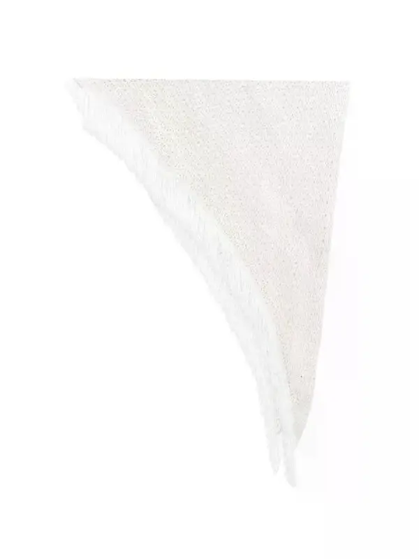 SIMONA CORSELLINI Fringe-trimmed Scarf - Neutrals