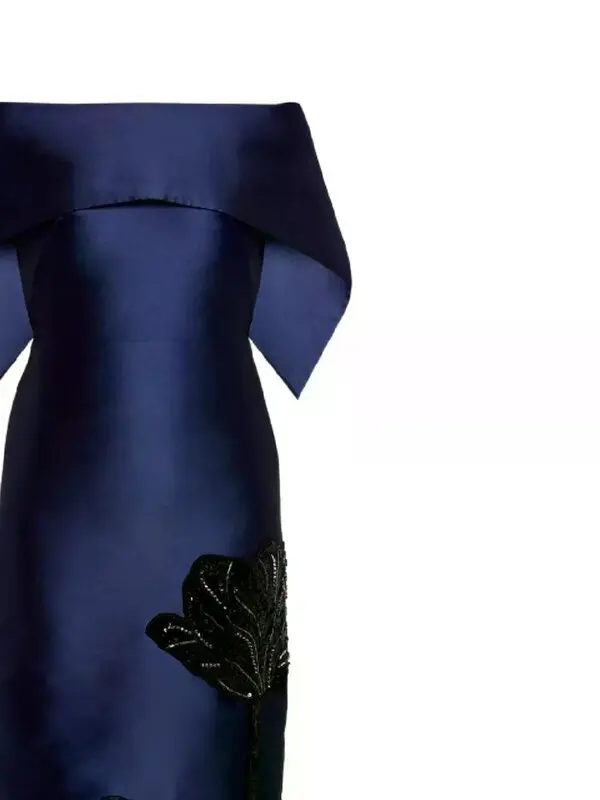 Erdem Off-the-shoulder Embellished Maxi Dress