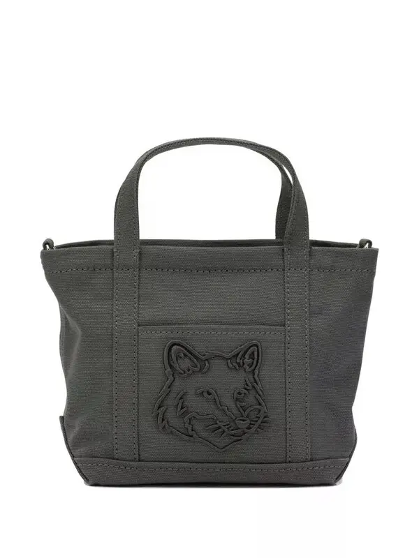 Maison Kitsuné Fox Head Tote Bag - Grey