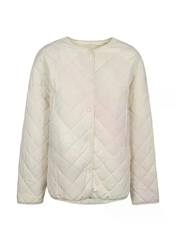 SANDBEIGE Quilted Crew Neck Jacket