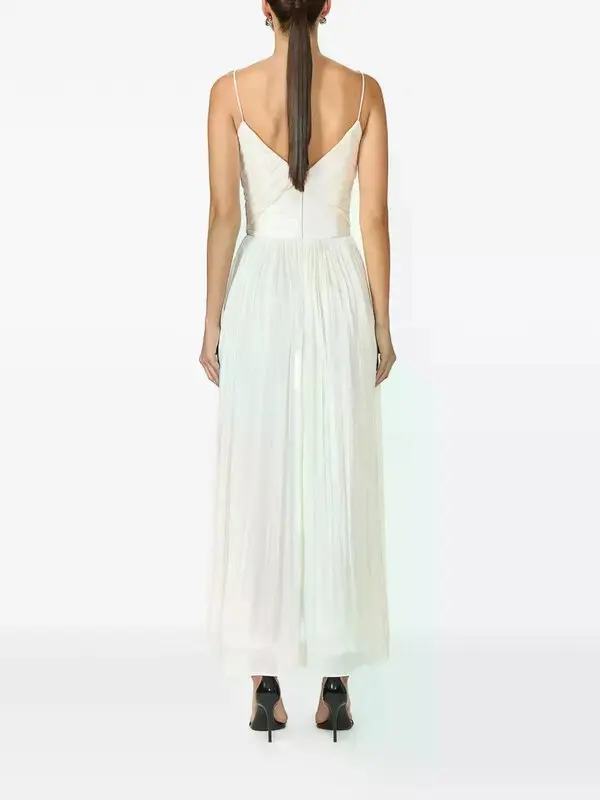 Costarellos Fayla Draped Pleated Maxi Dress